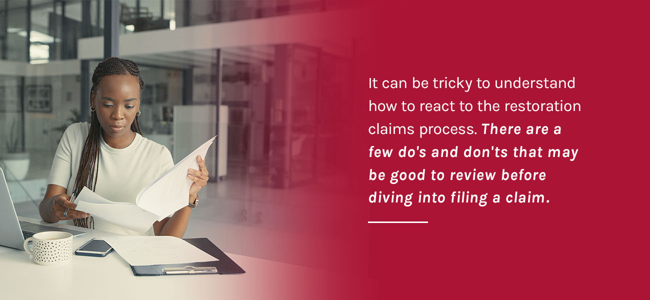 The PM's Role in Insurance Claims and Restoration Processes